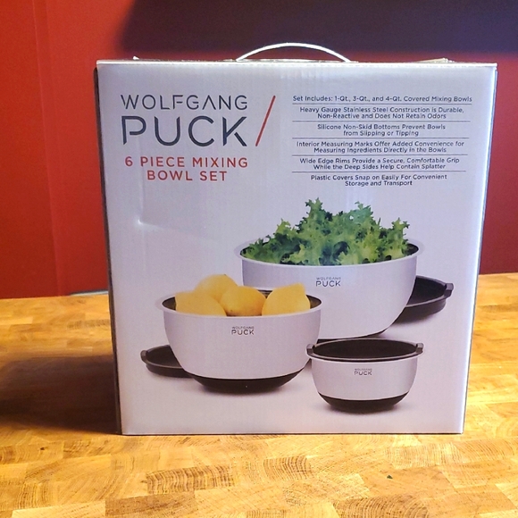 Wolfgang Puck | Kitchen | Wolfgang Puck Stainless Steel Mixing Bowl Set ...